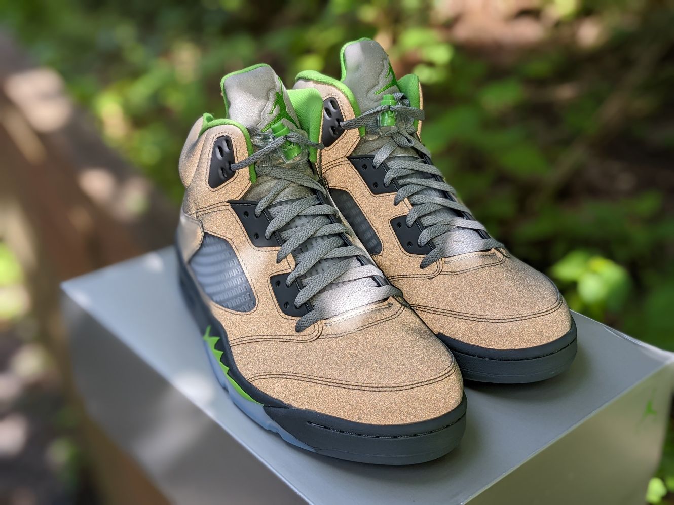 Jordan 5 Green Bean: Shine Bright